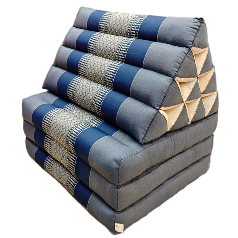 Shop Thai Triangle Pillow Mattress - Blue-Grey Online in Australia ...