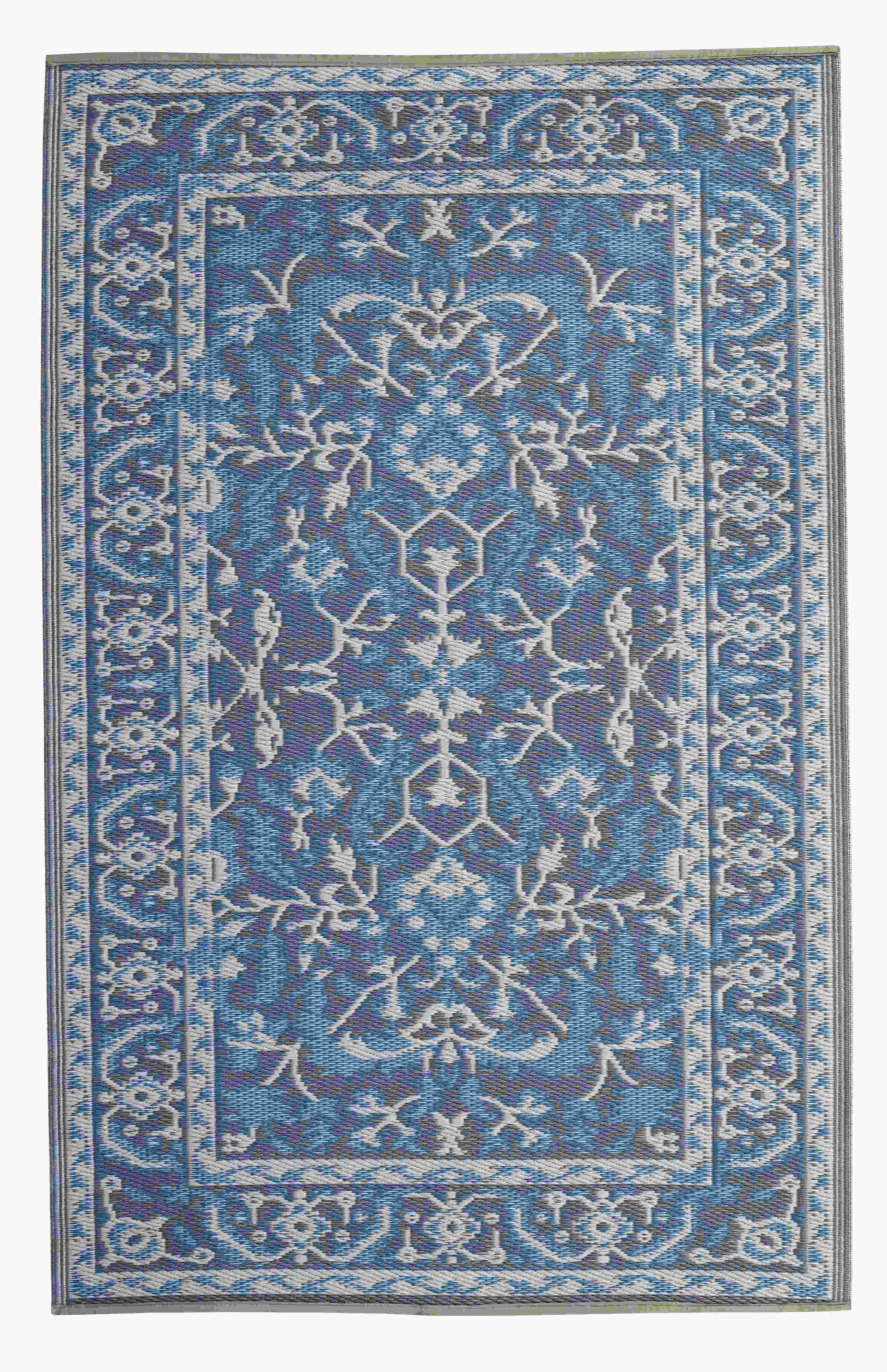 Shop Naino Blue Reversible Recycled-Plastic Camping Mat Online in ...