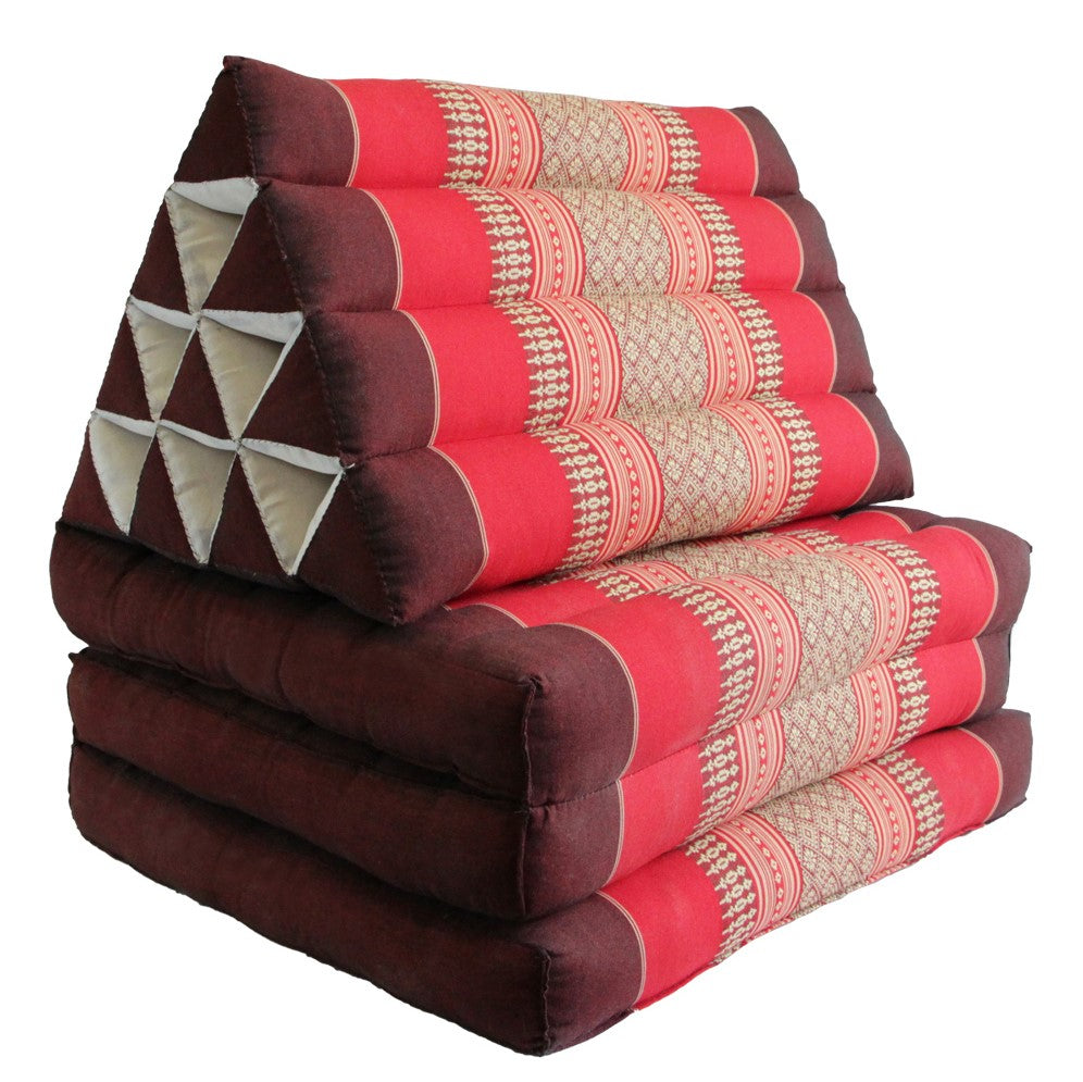 Shop Thai Triangle Pillow Mattress - Red Online in Australia | Boho ...