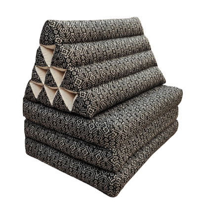 Shop Thai Triangle Pillow Mattress - Black Online in Australia – Boho ...